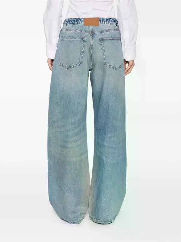 Alexander Wang Elasticated-waistband Wide-leg Jeans