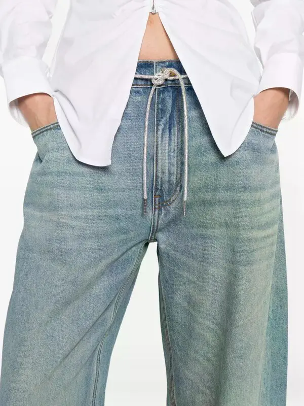 Alexander Wang Elasticated-waistband Wide-leg Jeans