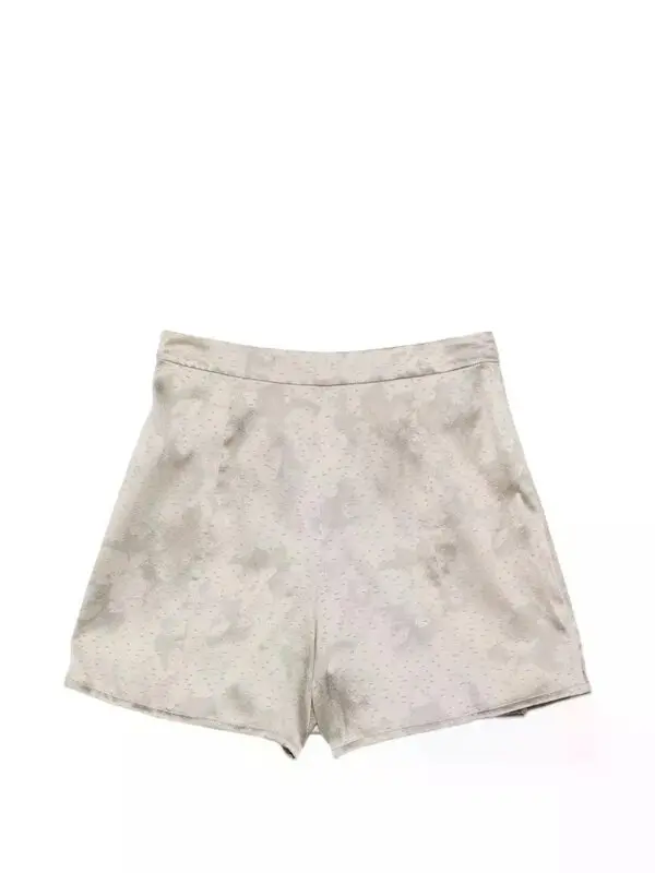 Emporio Armani Button Pleated Mini Skirt - Neutrals