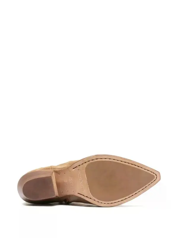 Officine Creative Wanda 103 Zip Leather Boots - Neutrals