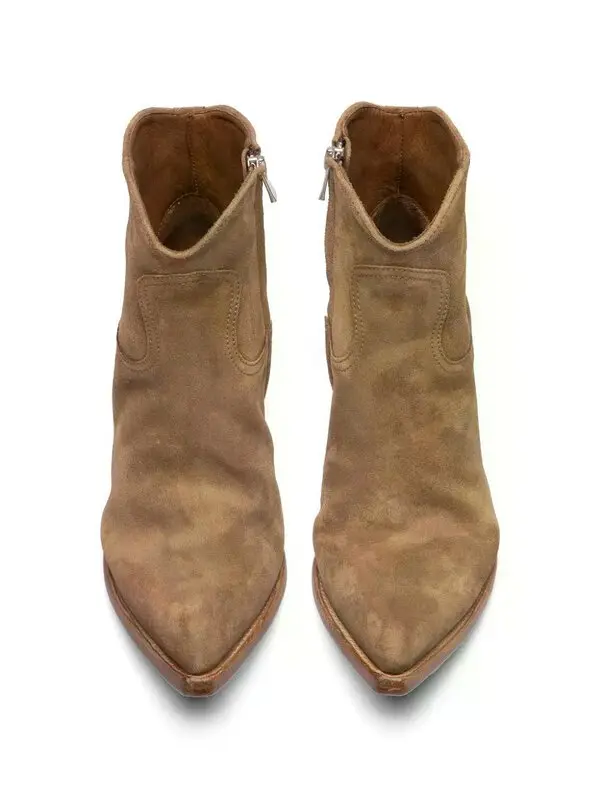 Officine Creative Wanda 103 Zip Leather Boots - Neutrals