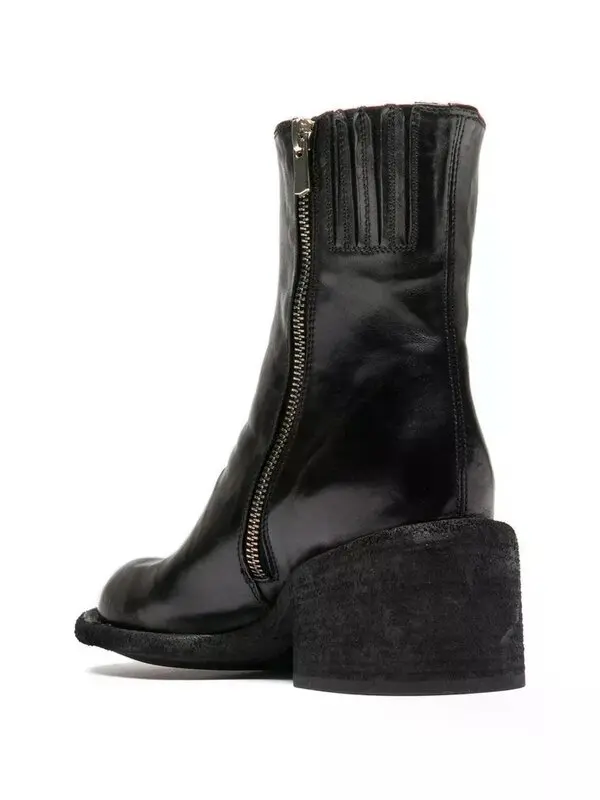 Officine Creative Leather Zip Boots