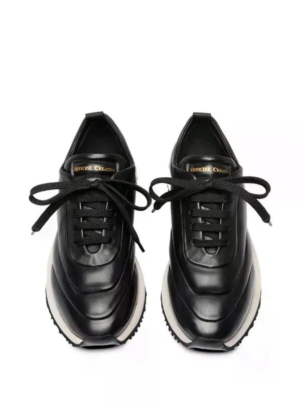 Officine Creative Solstice 101 Leather Sneakers - Black