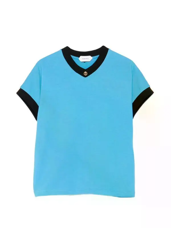 Versace Cotton-jersey T-shirt - Blue