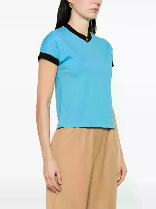 Versace Cotton-jersey T-shirt - Blue