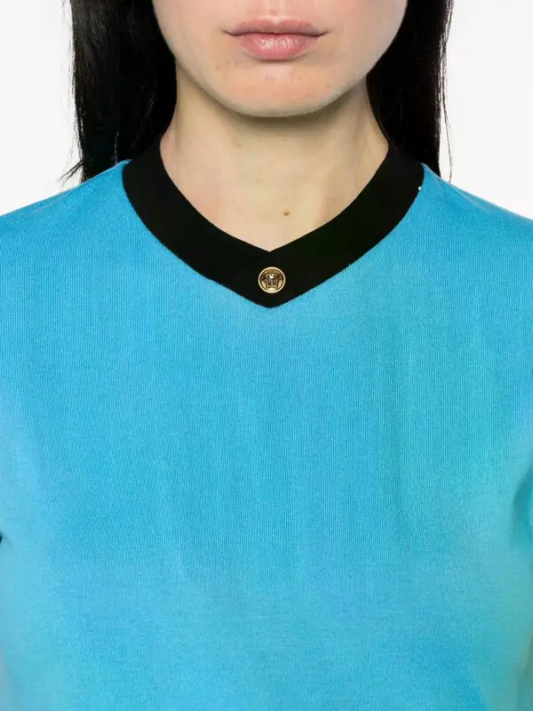 Versace Cotton-jersey T-shirt - Blue
