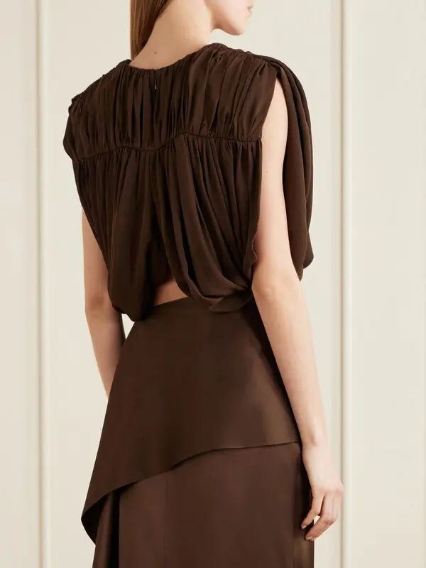 HEIRLOME Renata Silk Cropped Top