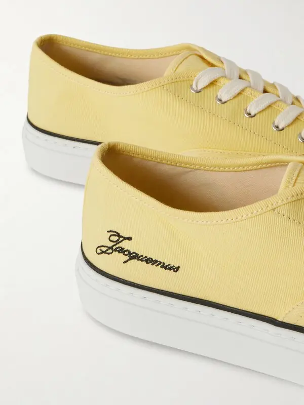 Jacquemus Le Fefe Embroidered Canvas Sneakers