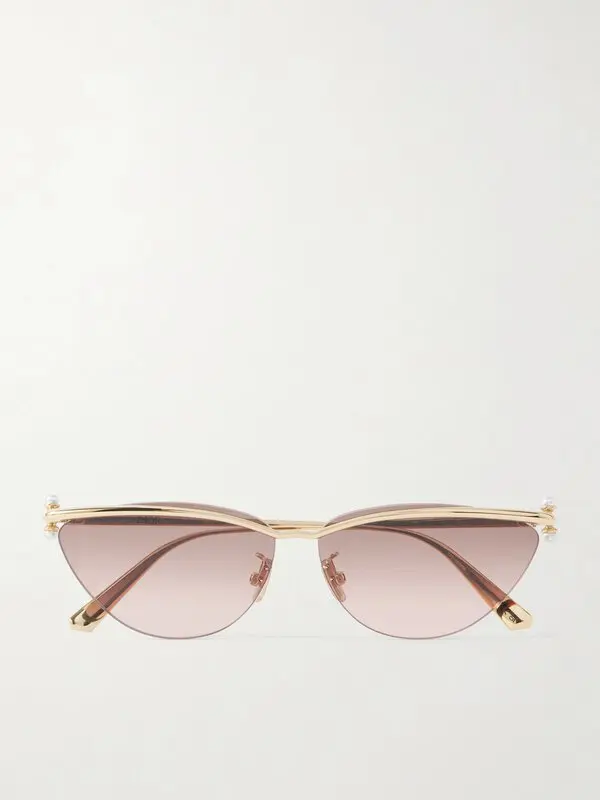 Dior Diortribales B2u Cat-eye Sunglasses - Gold