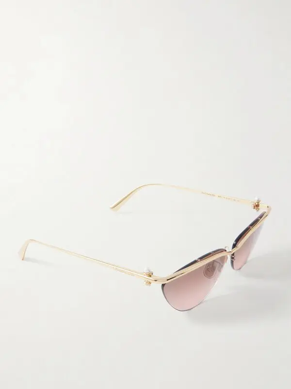 Dior Diortribales B2u Cat-eye Sunglasses - Gold
