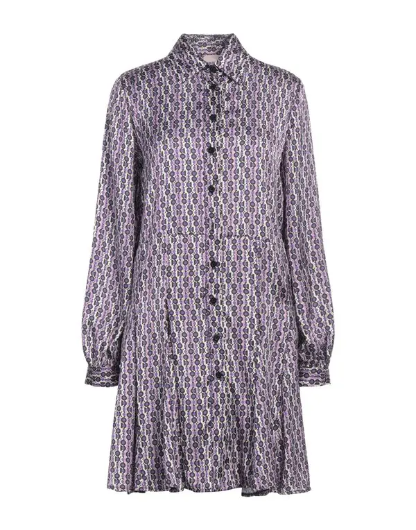 Liu Jo Geometric Print Long Sleeve Shirt Dress