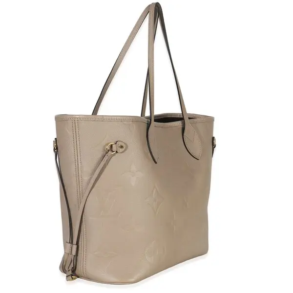 LOUIS VUITTON Giant Monogram Empreinte Neverfull Mm - Gray