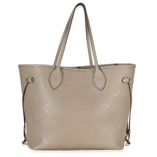 LOUIS VUITTON Giant Monogram Empreinte Neverfull Mm - Gray