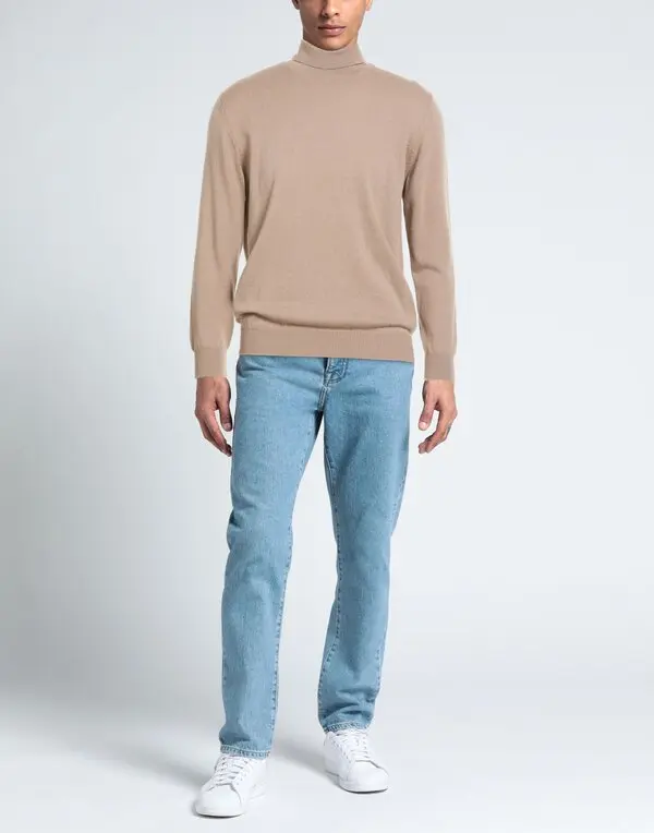 FILIPPO DE LAURENTIIS Cashmere Turtleneck Sweater - Beige