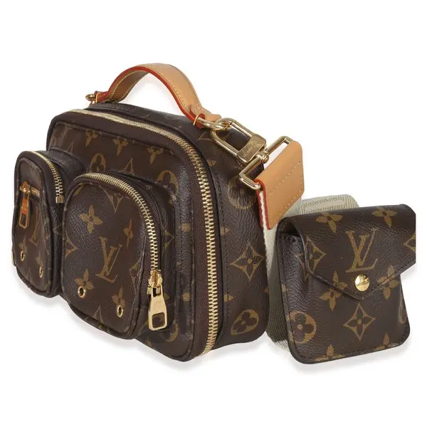 LOUIS VUITTON Monogram Canvas Utility Crossbody - Brown