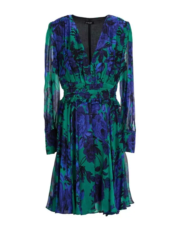 Liu Jo Floral Print Silk Viscose Mini Dress