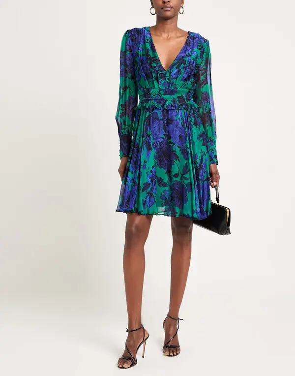 Liu Jo Floral Print Silk Viscose Mini Dress