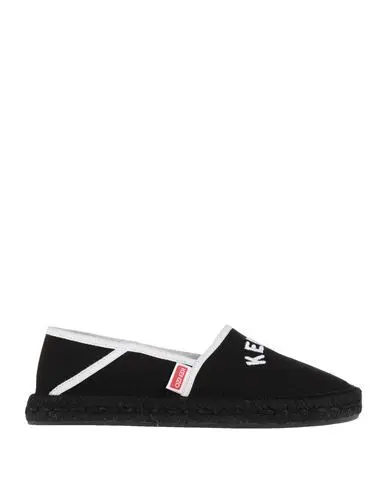 Kenzo Espadrilles With Logo And Piped Trims - Black