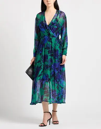 Liu Jo Midi Flared Floral-print Dress