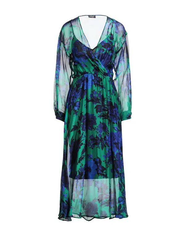 Liu Jo Midi Flared Floral-print Dress