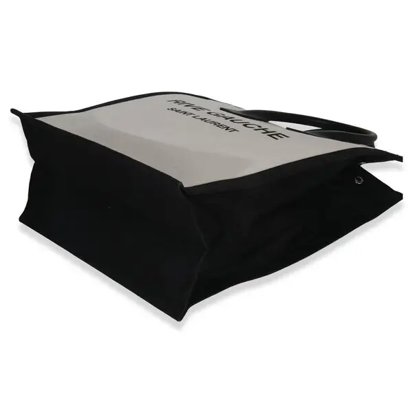 Saint Laurent Linen Rive Gauche Tote - Beige