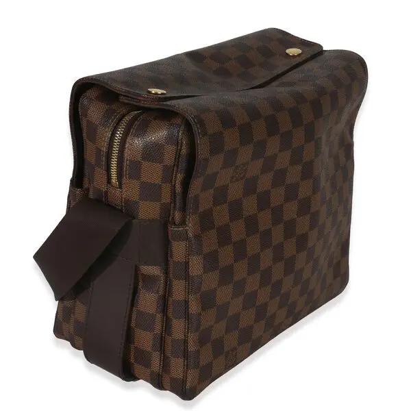 LOUIS VUITTON Damier Ebene Naviglio Messenger Bag - Brown