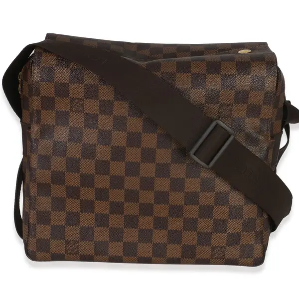 LOUIS VUITTON Damier Ebene Naviglio Messenger Bag - Brown