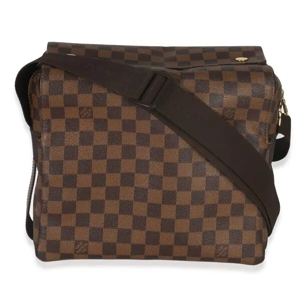 LOUIS VUITTON Damier Ebene Naviglio Messenger Bag - Brown