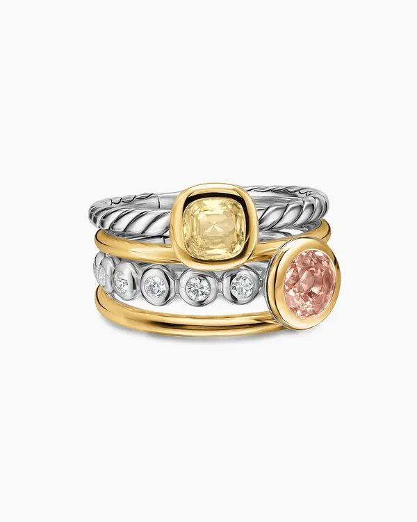 David Yurman Dy Mercer® Multi-row Ring - Champagne Citrine