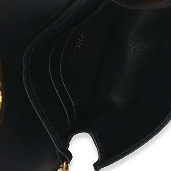 Dior Macrocannage Calfskin Micro Miss Caro Chain Bag - Black