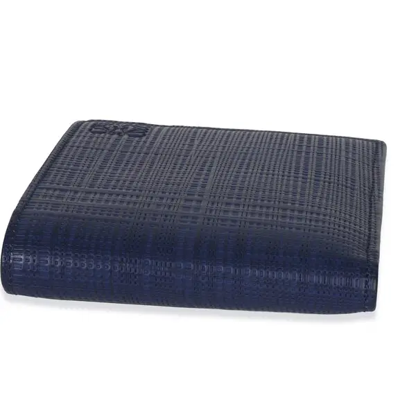 Loewe Calfskin Linen Anagram Bifold Wallet