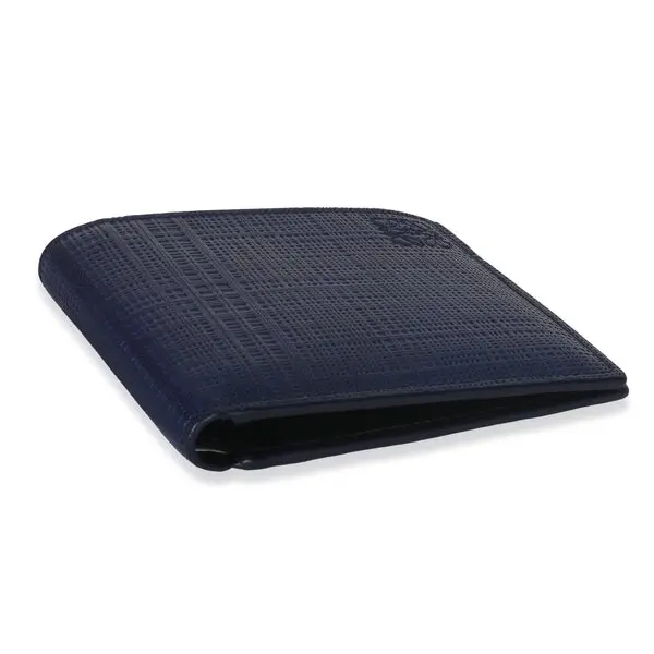 Loewe Calfskin Linen Anagram Bifold Wallet