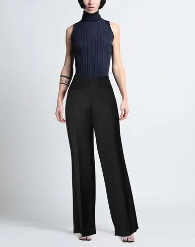 Sandro Wide Leg Tailored Pants In Viscose Blend