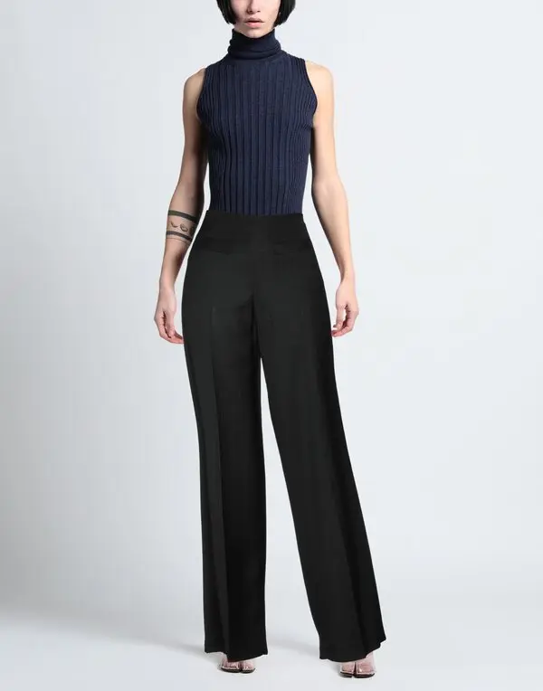 Sandro Wide Leg Tailored Pants In Viscose Blend