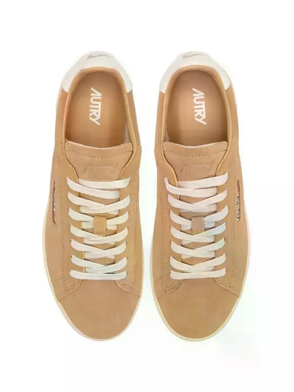 AUTRY Dallas Low Logo-detail Sneakers - Neutrals