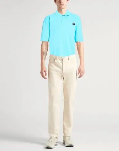 Paul & Shark Polo Shirt Size Cotton - Light Blue
