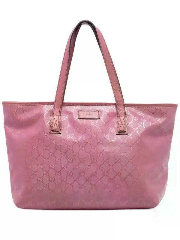 Gucci Gg Imprime Medium Tote Bag - Pink