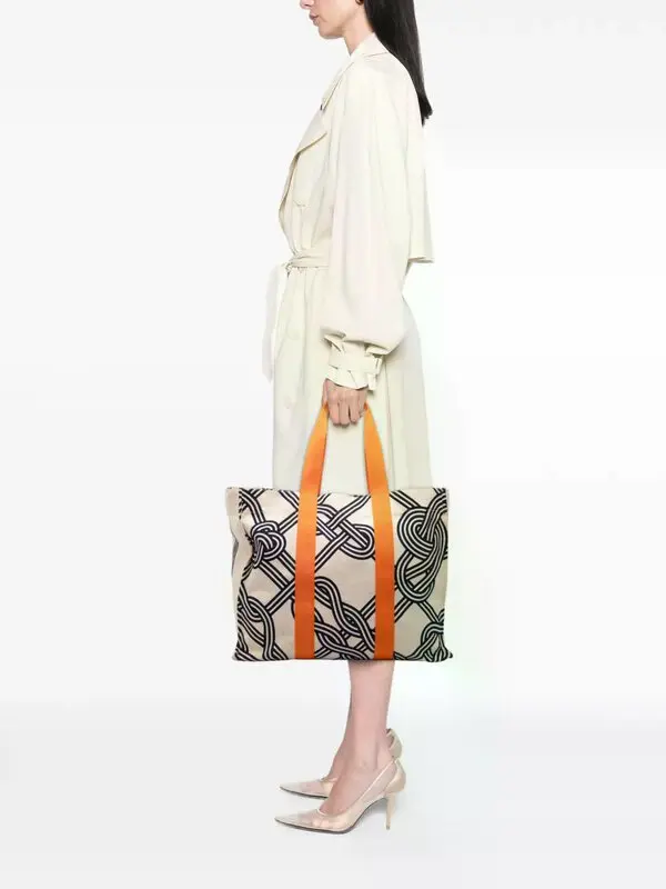Hermès Toile Noeuds Marins Beach Tote Bag