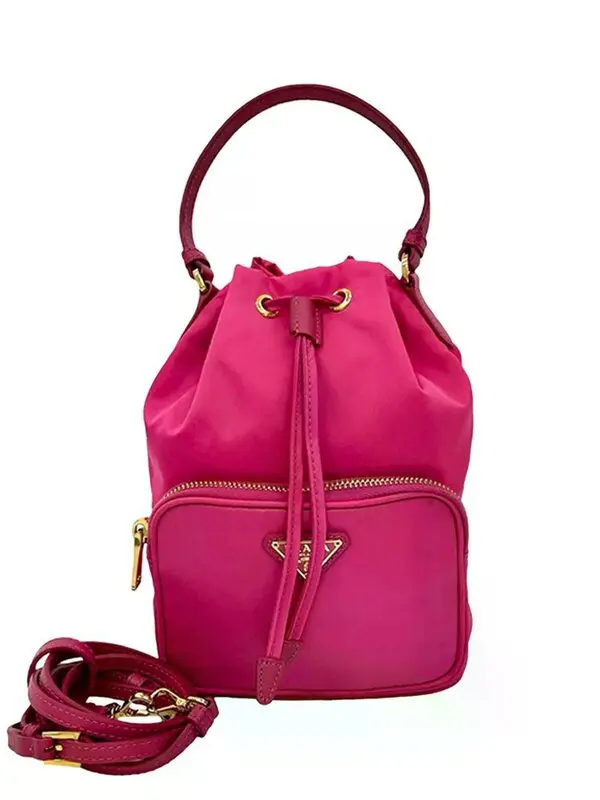 Prada Re-nylon Duet Bucket Bag - Pink