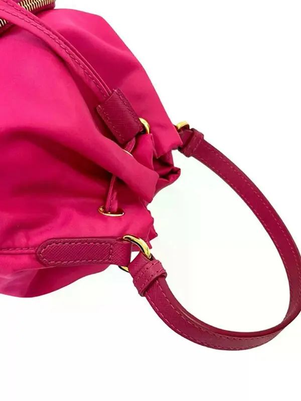Prada Re-nylon Duet Bucket Bag - Pink