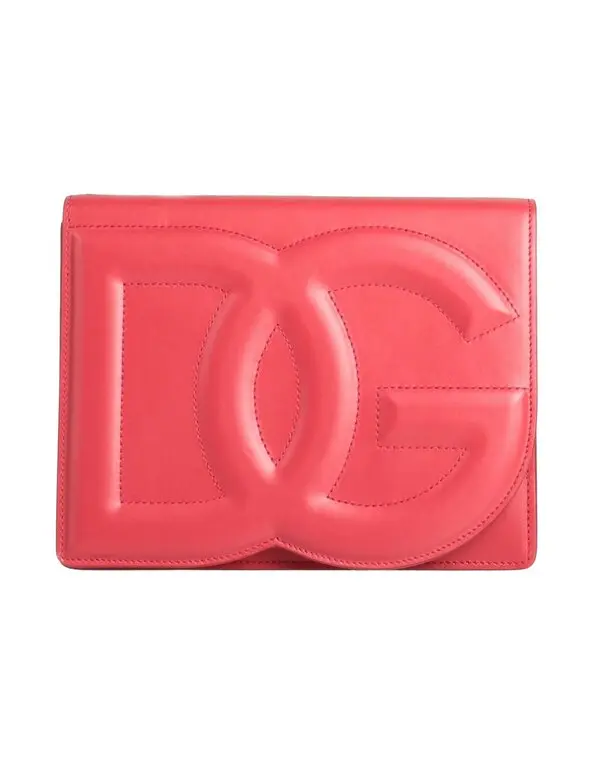 Dolce & Gabbana Calfskin Small Handbag With Detachable Shoulder Strap - Brick