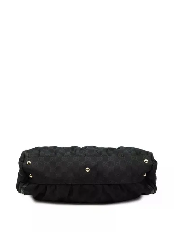 Gucci Gg Canvas Abbey D-ring Tote - Black