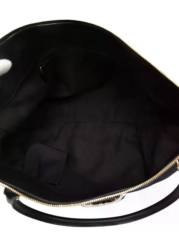 Gucci Gg Canvas Abbey D-ring Tote - Black