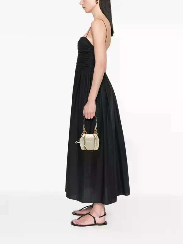 Prada Mini Soft Calfskin Dangle Top Handle Shoulder Bag