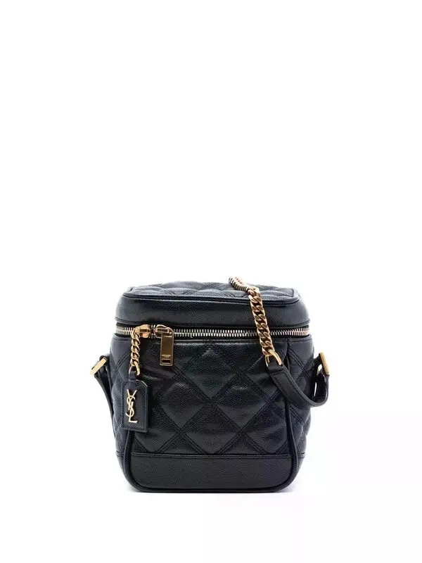 Saint Laurent 2021 Grain De Poudre Quilted 80s Vanity Bag