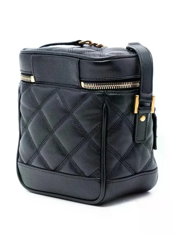 Saint Laurent 2021 Grain De Poudre Quilted 80s Vanity Bag