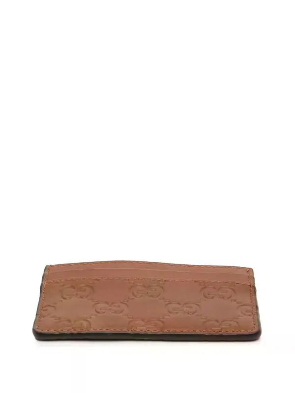 Gucci 2016-2026 Guccissima Card Holder - Brown