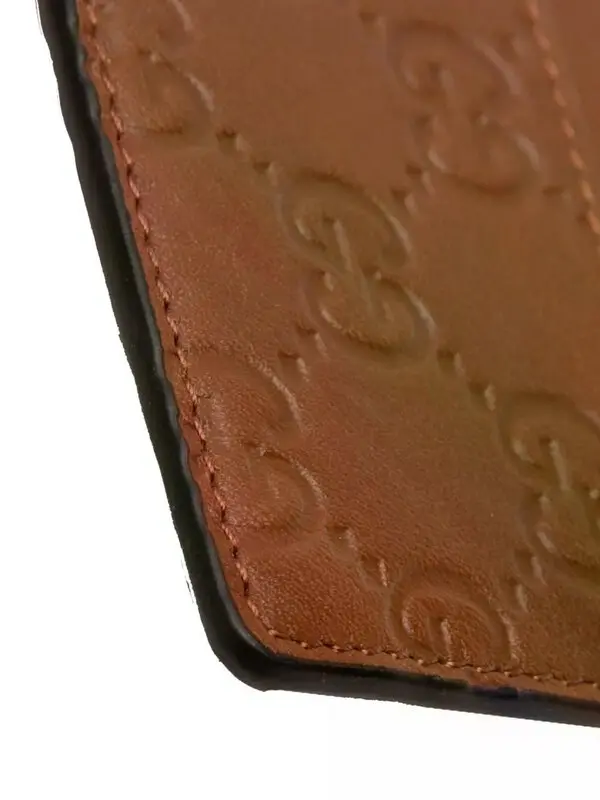 Gucci 2016-2026 Guccissima Card Holder - Brown