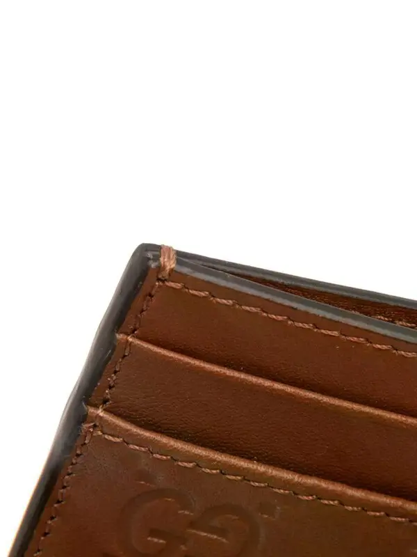 Gucci 2016-2026 Guccissima Card Holder - Brown