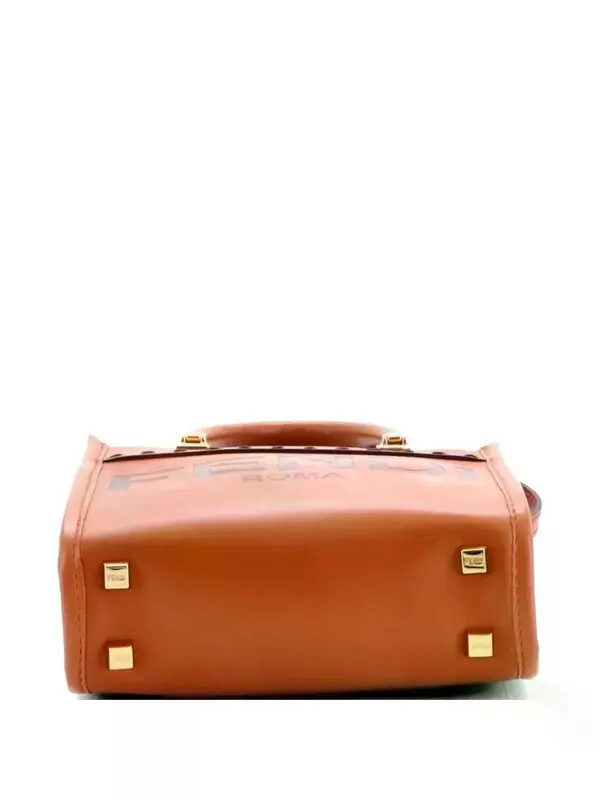 Fendi Sunshine Shopper Mini Tote - Brown